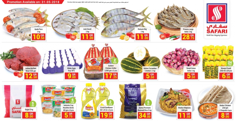 Safari Hypermarket Deals Of The Day in Qatar on 31 May 2018