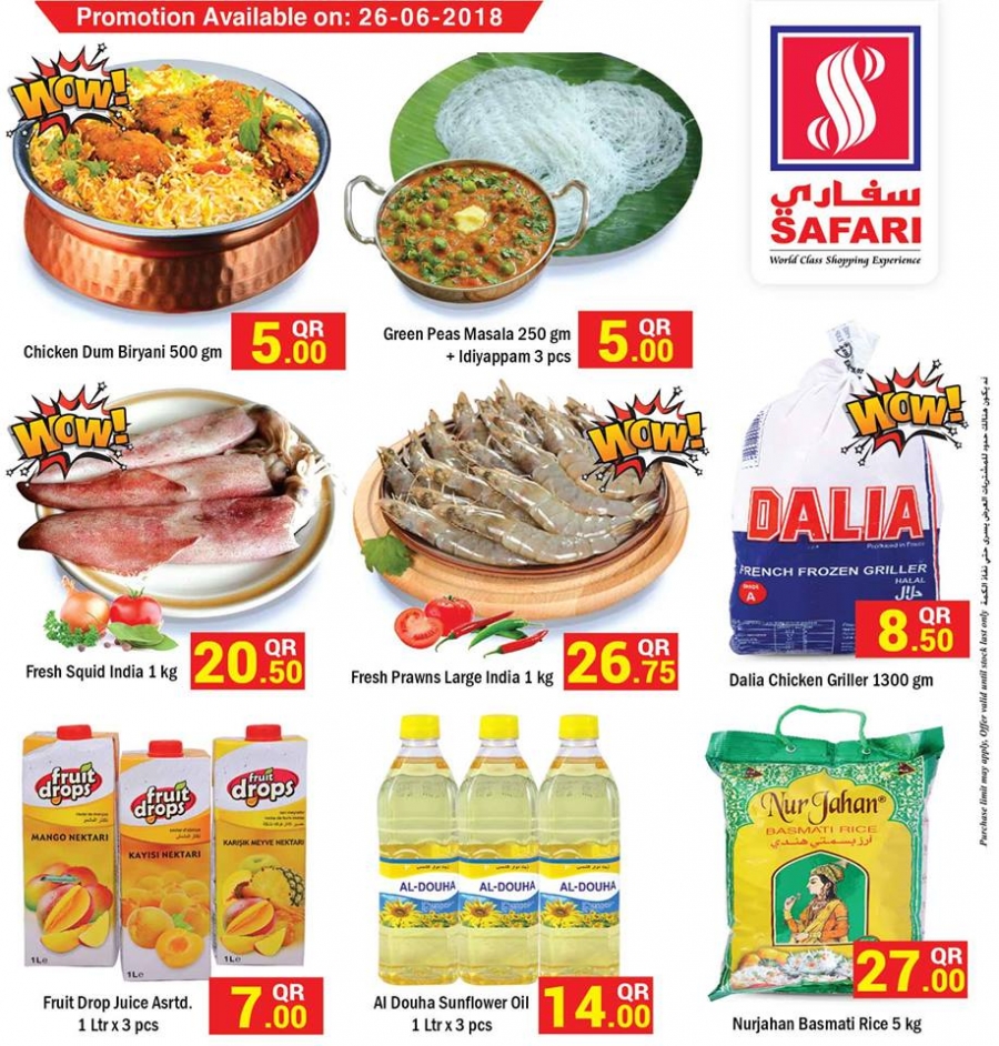 Safari Hypermarket Great Offers in Qatar on 26 June 2018