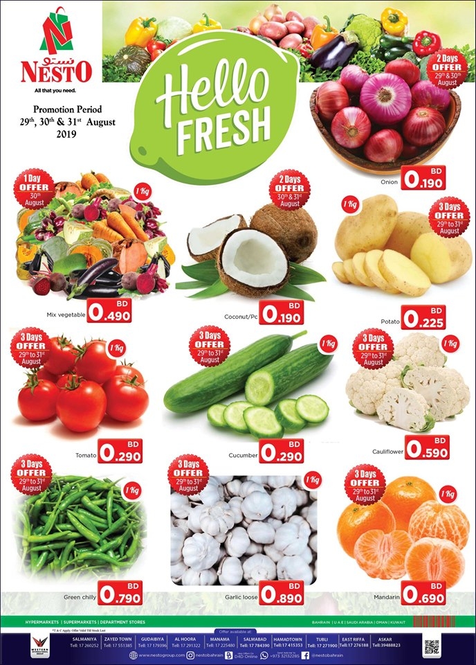 Nesto Hypermarket Hello Fresh Deals in Bahrain