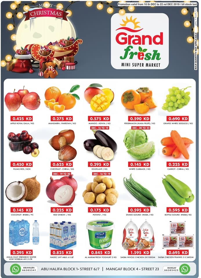 Grand Fresh Mini Supermarket Kuwait Big Weekly Offers