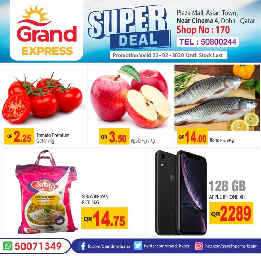 Grand Express Plaza Mall Qatar Super Deals 23 February 2020