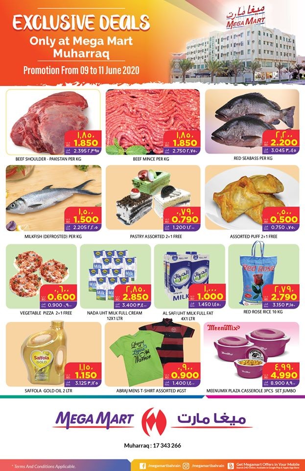 Mega Mart Muharraq Exclusive Deals 9-11 June 2020