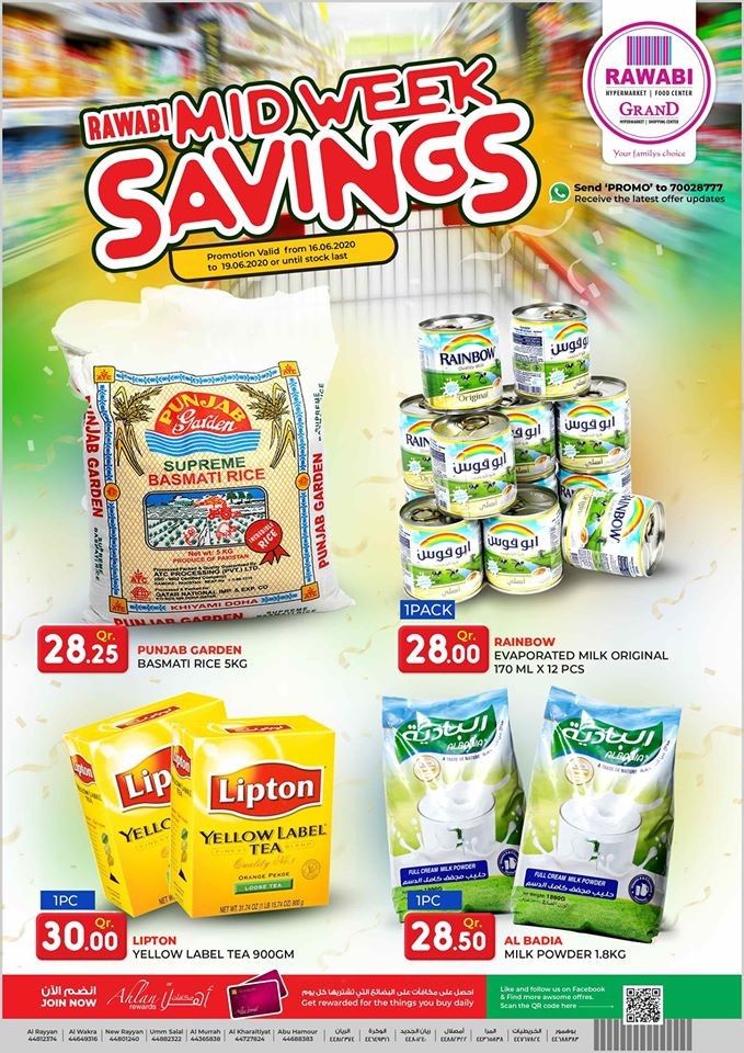 Rawabi Hypermarket Qatar Midweek Savings Offers