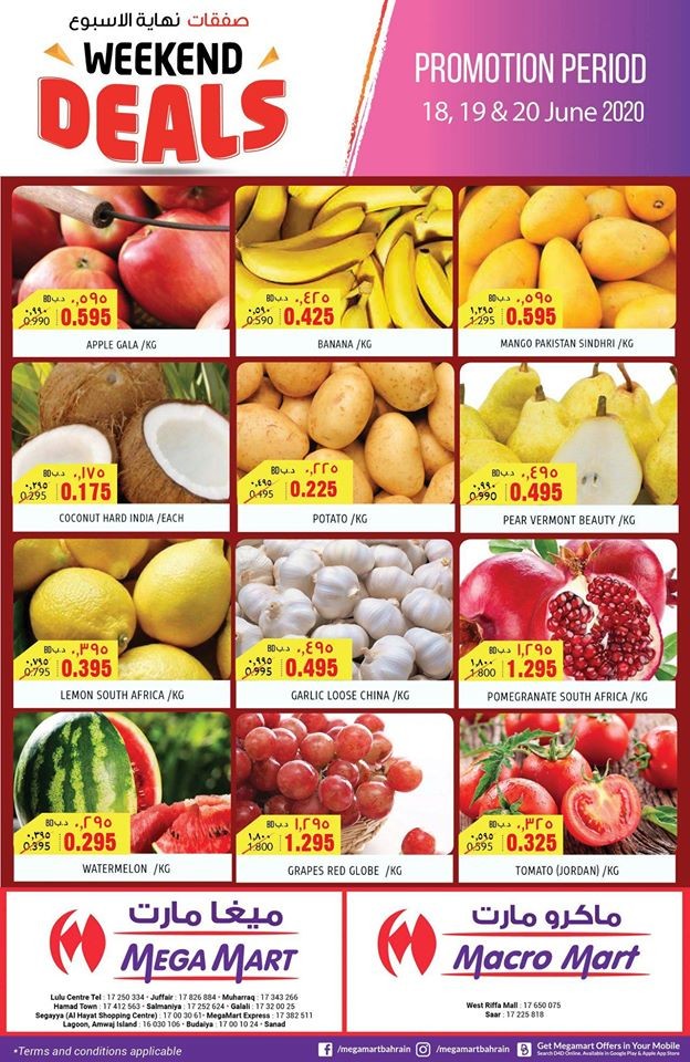 Mega Mart Bahrain Weekend Offers 18-20 June 2020