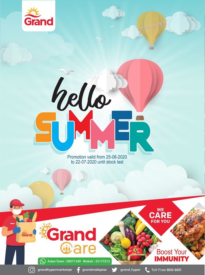 Grand Hypermarket Hello Summer Offers | Qatar Offers