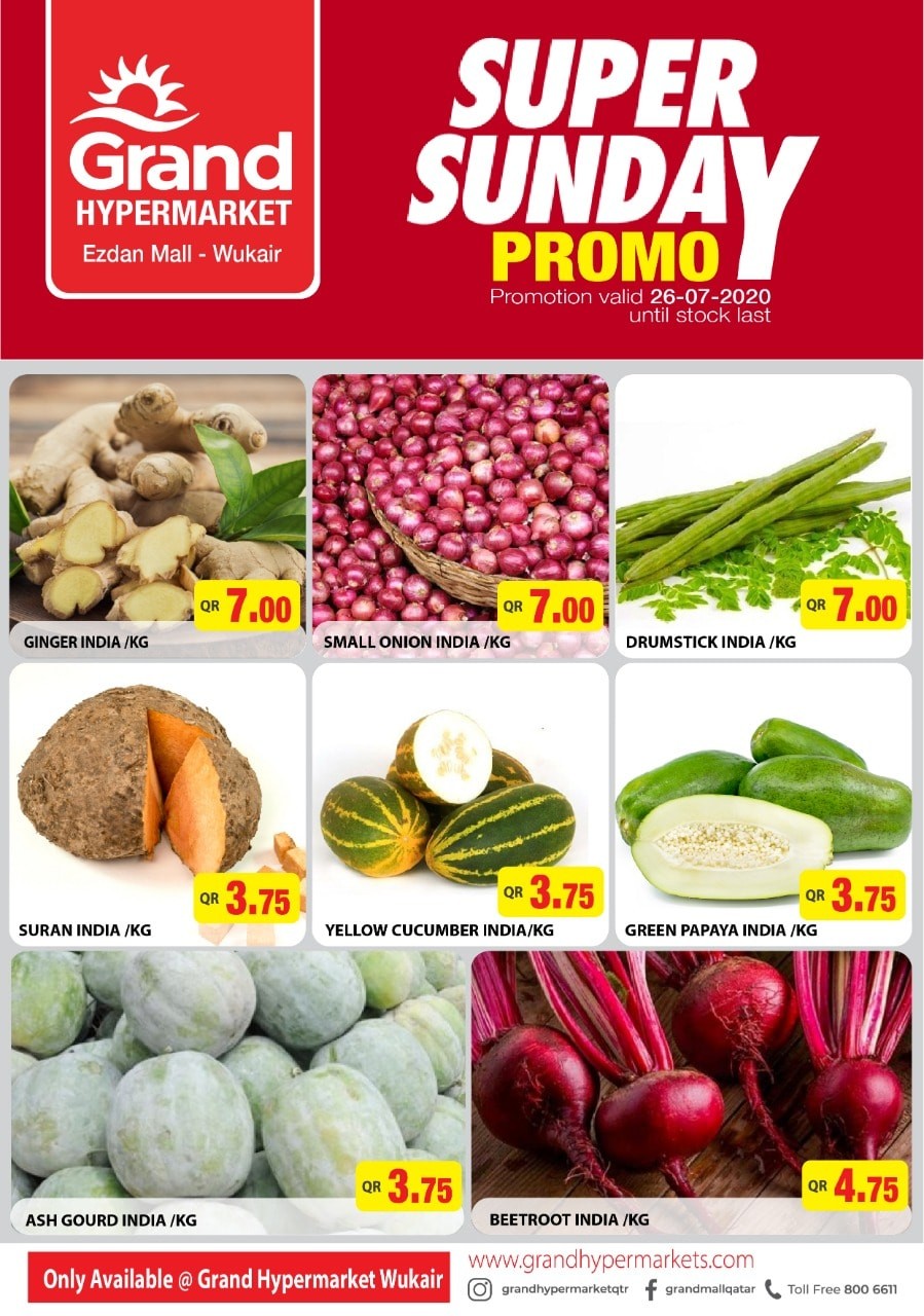 Grand Hypermarket Ezdan Mall Super Sunday Offers