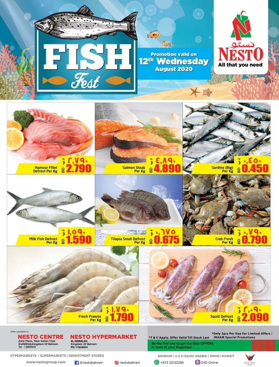 Nesto Hypermarket Fish Fest Offers | Bahrain Offers