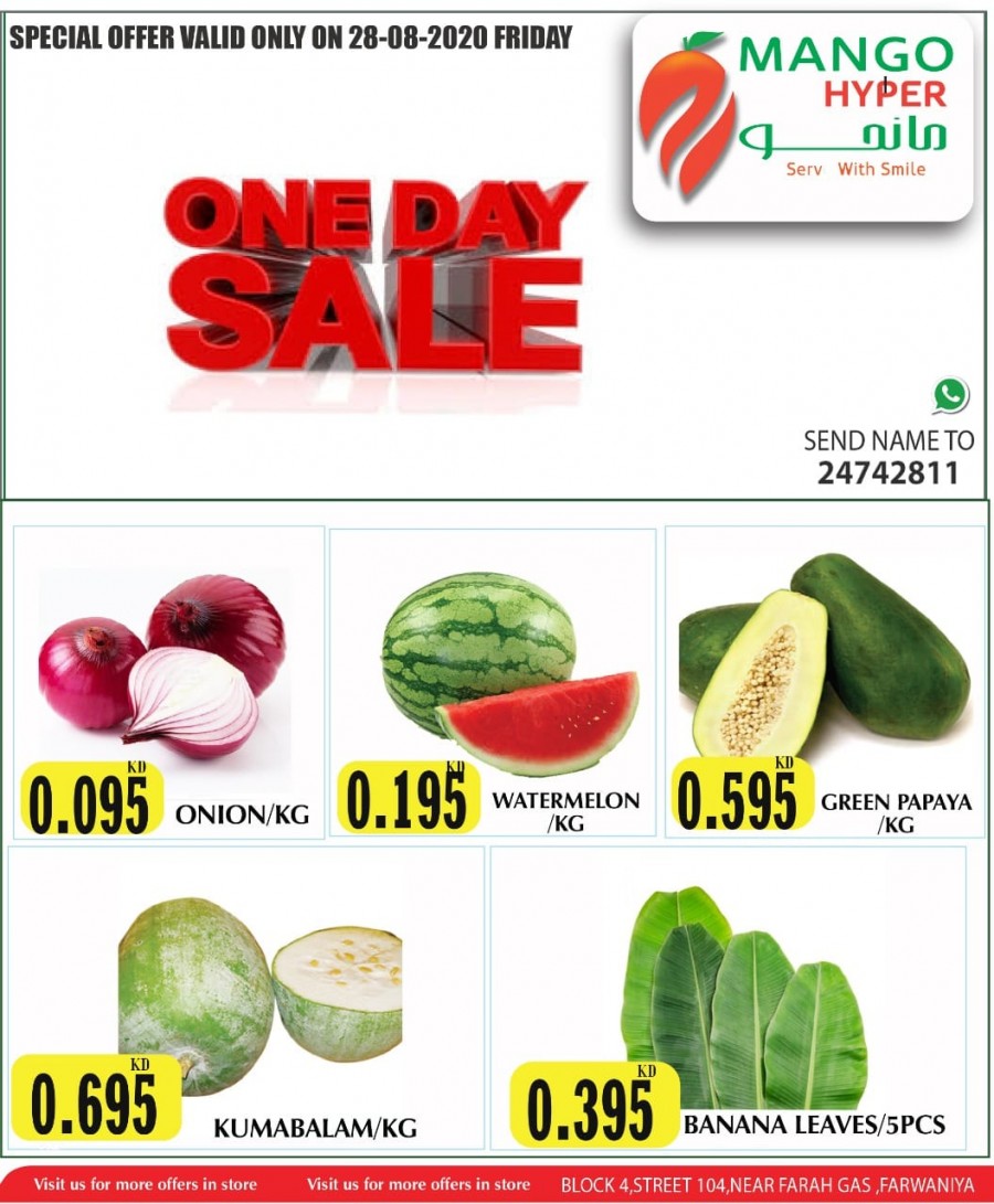 Mango Hyper One Day Offers 28 August 2020