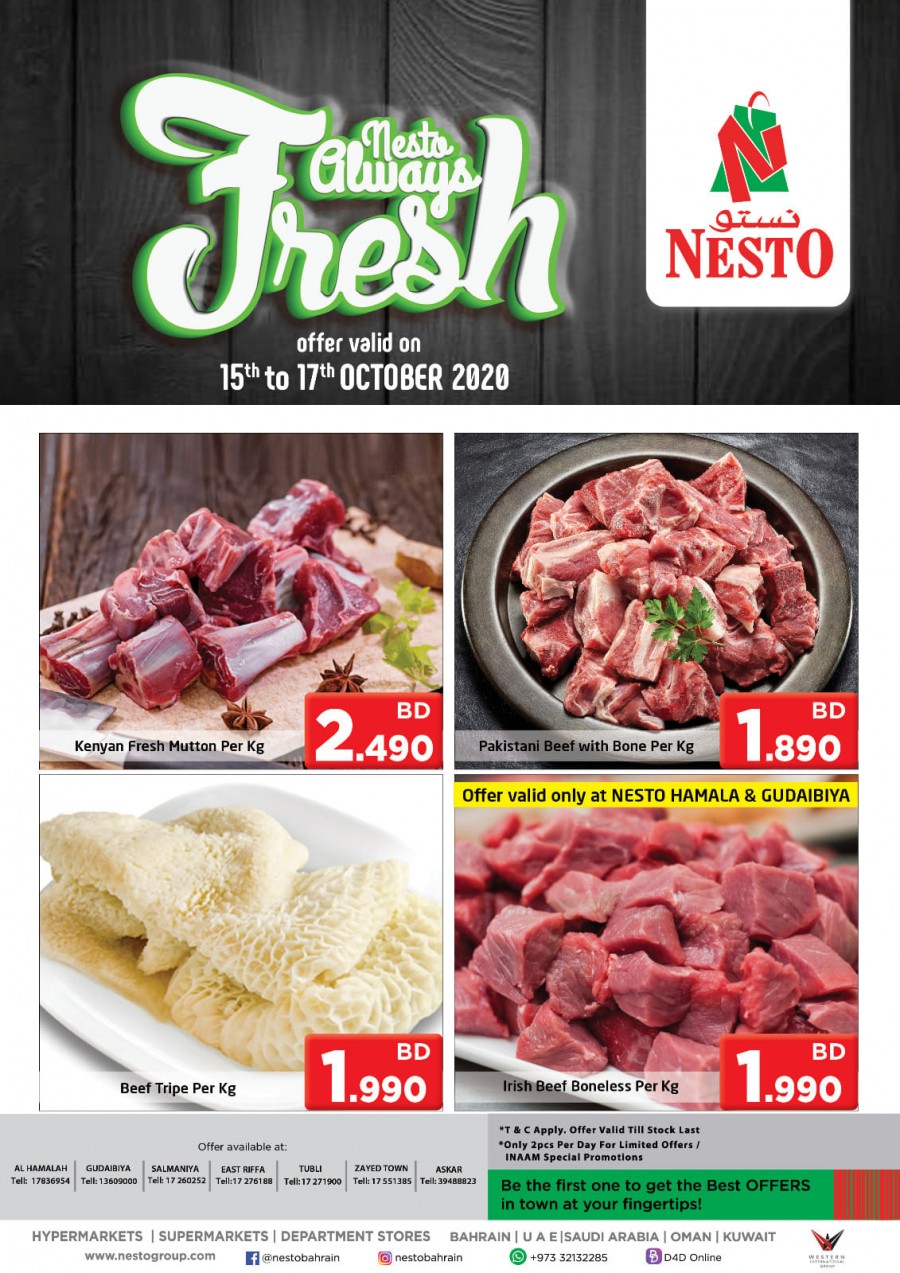 Nesto Hypermarket Always Fresh Deals | Nesto Bahrain Offers