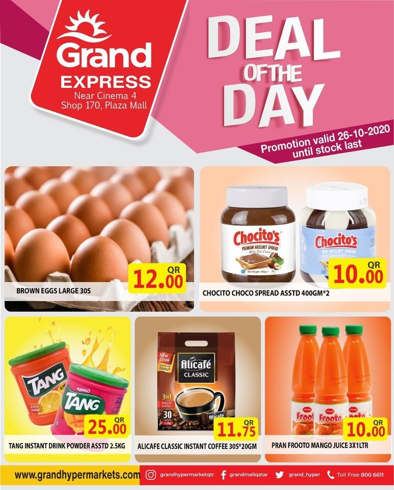 Grand Express Deal Of The Day 26 October 2020