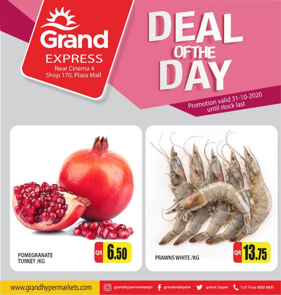 Grand Express Qatar Deal Of The Day 31 October 2020