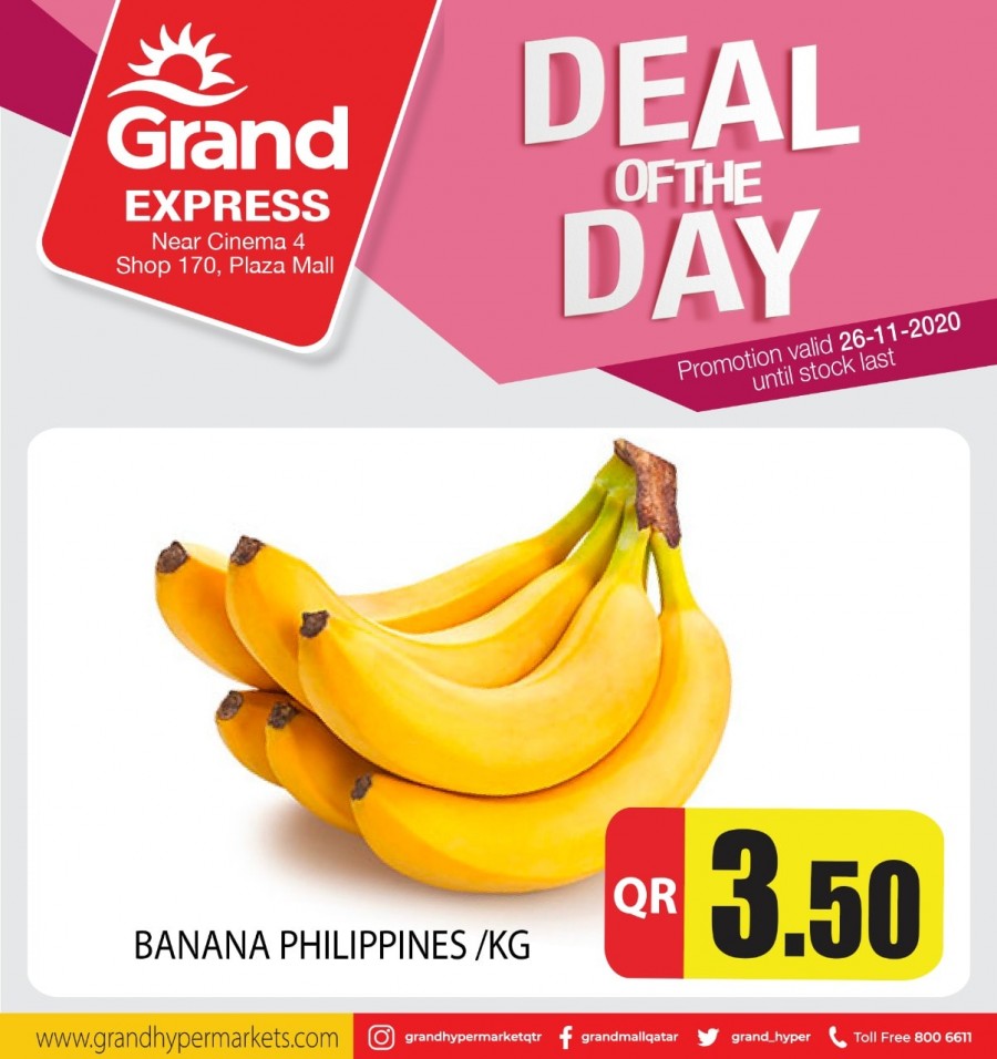 Grand Express Plaza Mall Deal Of The Day 26 November 2020