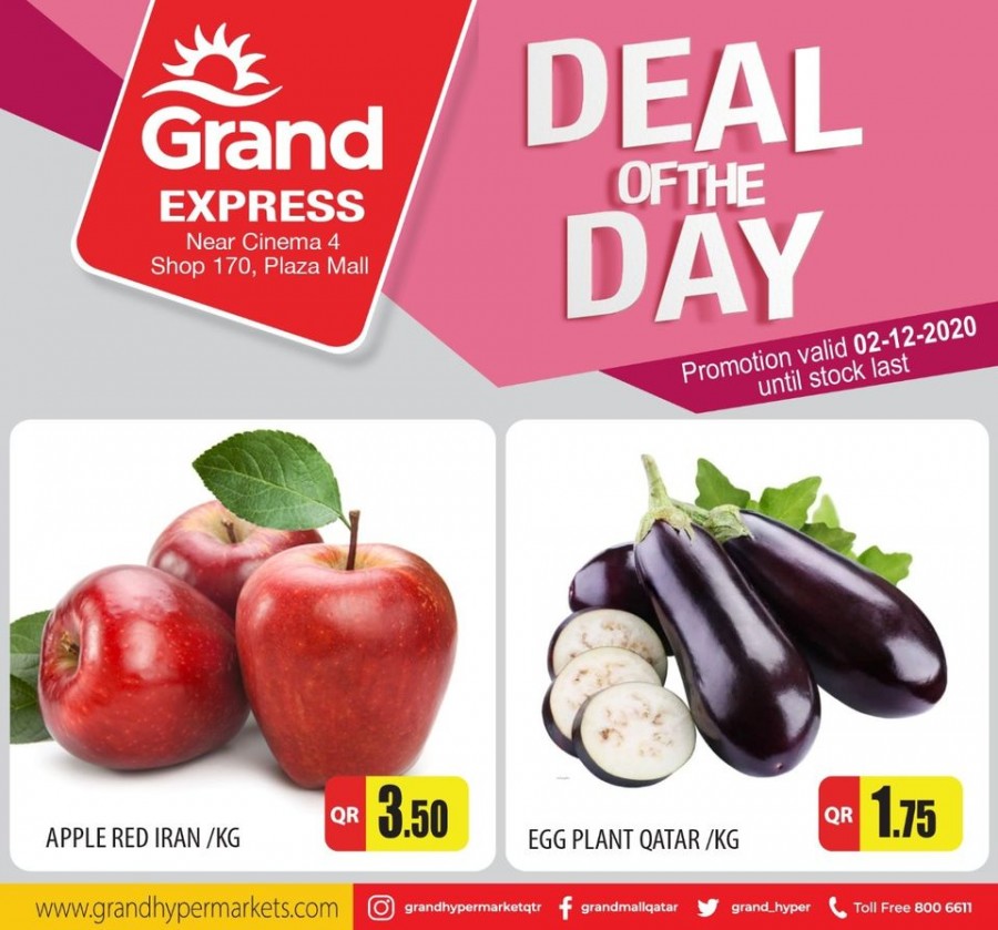 Grand Express Qatar Deal Of The Day 02 December 2020