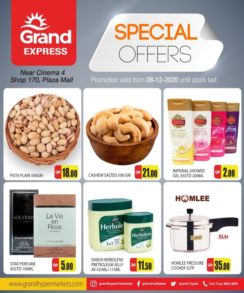 Grand Express Plaza Mall Special Offers 08 December 2020
