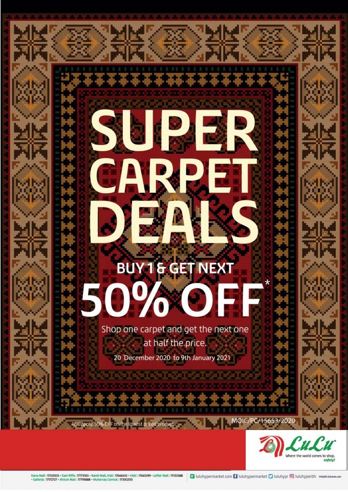 Lulu Hypermarket Bahrain Super Carpet Deals | Lulu Offers