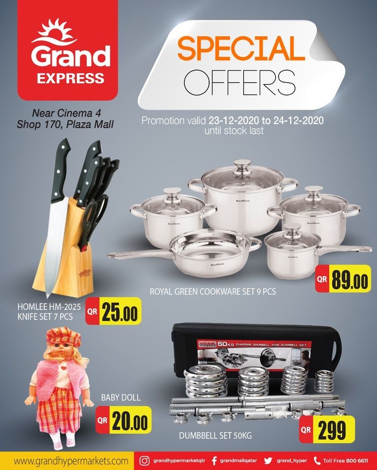 Grand Express Plaza Mall Special Offers 23-24 December 2020