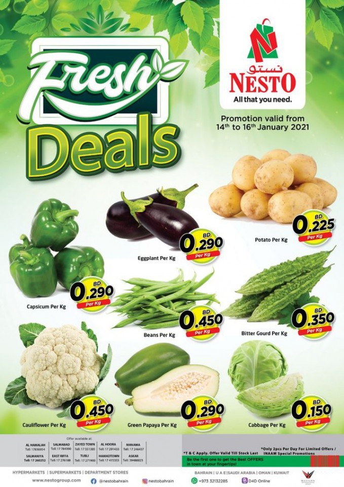 Nesto Hypermarket Bahrain Weekend Fresh Deals | Nesto Deals