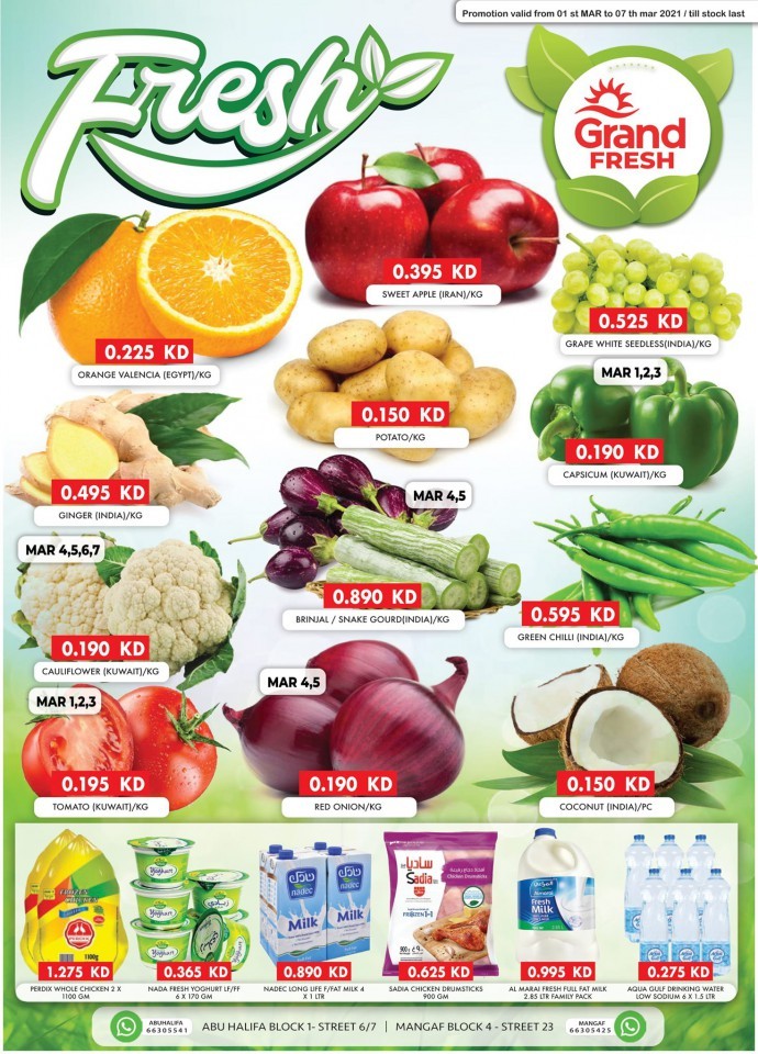 Grand Fresh Abu Halifa & Mangaf Weekly Offers