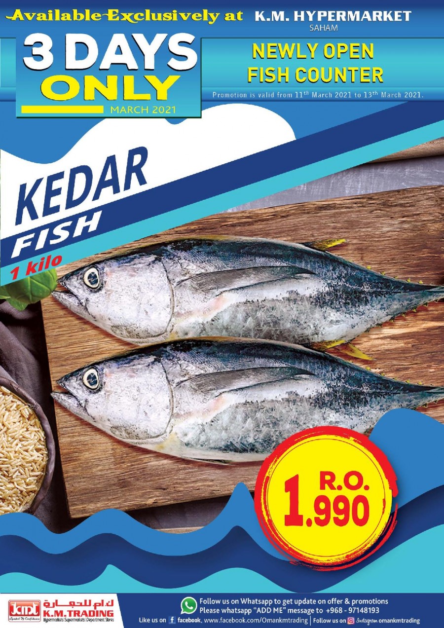 KM Hypermarket 3 Days Fish Deals | Saham Offers