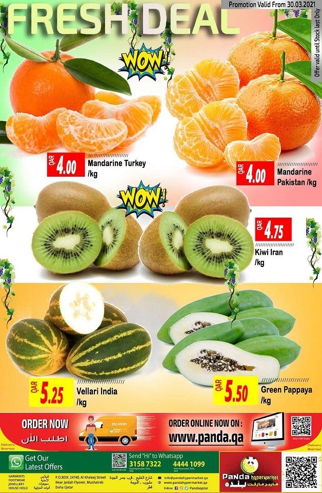 Panda Hypermarket Fresh Deal 30 March 2021 | Qatar Offers