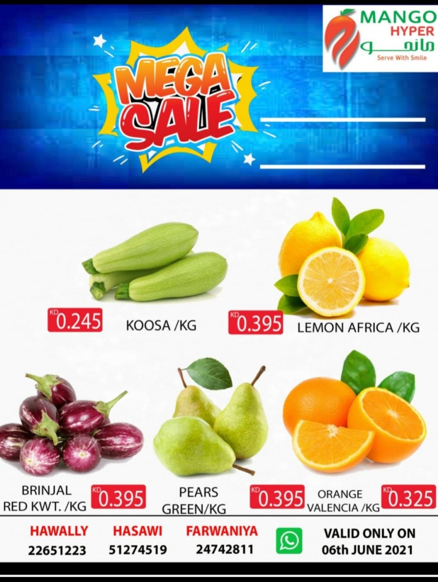 Mango Hyper Offer 06 June 2021 | Kuwait Shopping Offers
