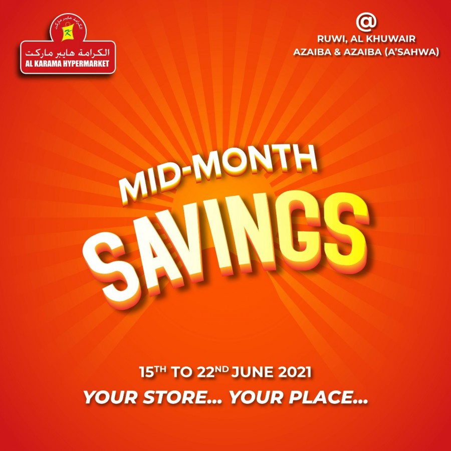 Al Karama Hypermarket Oman Mid Month Savings Promotion