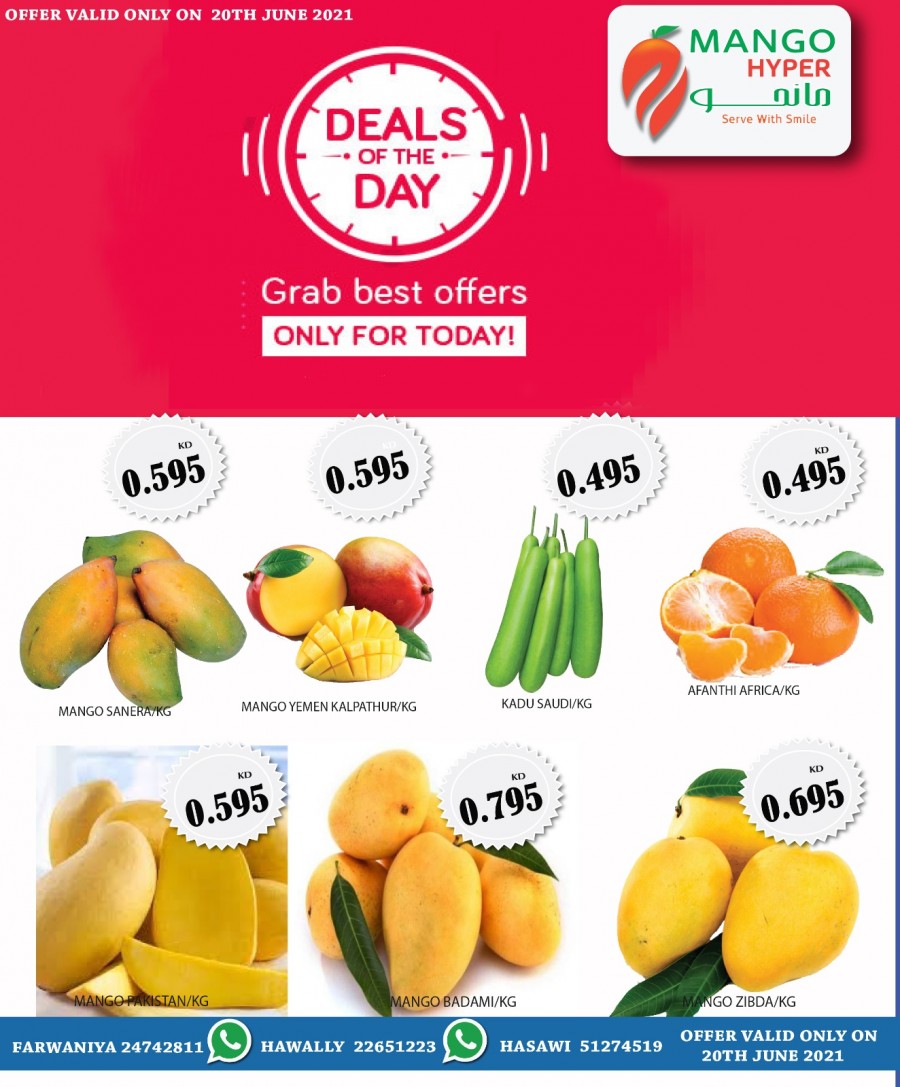 Mango Hyper Kuwait One Day Offer 20 June 2021