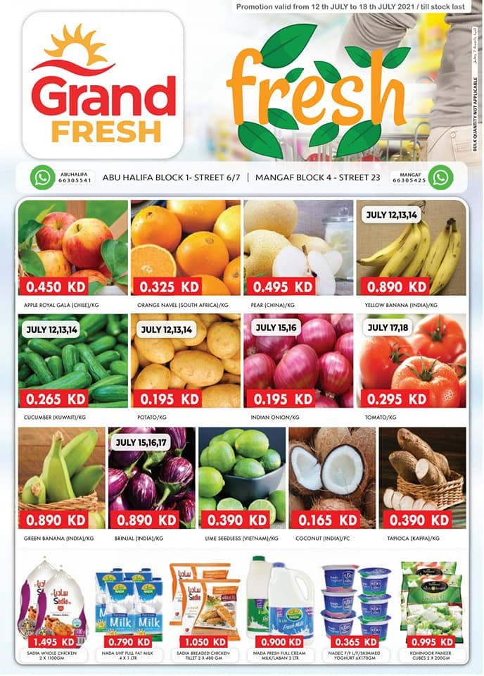 Grand Fresh Midweek Super Deals | Kuwait Sales Offers