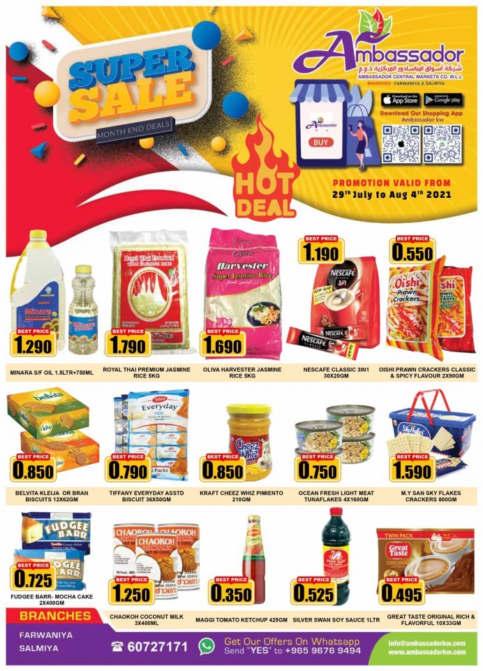Ambassador Supermarket Farwaniya & Salmiya Hot Deals