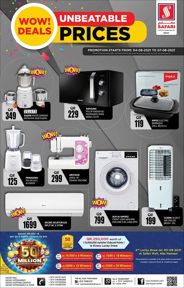 Safari Hypermarket Unbeatable Prices | Qatar Best Offers
