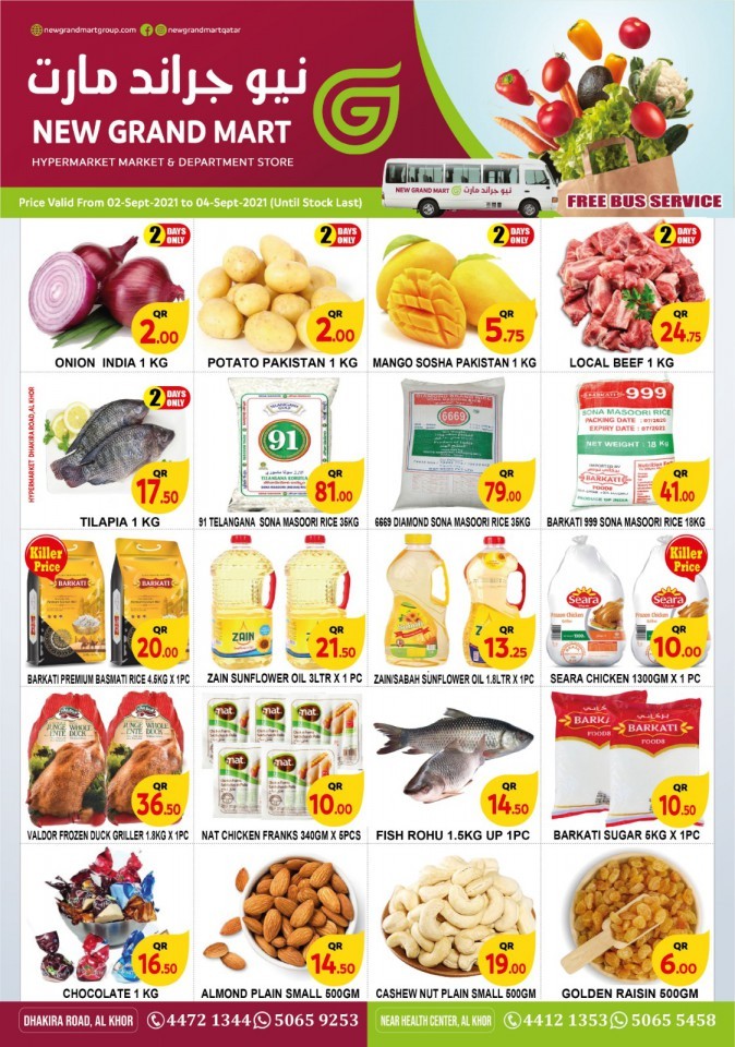 New Grand Mart 3 Days Deals | Qatar Promotions