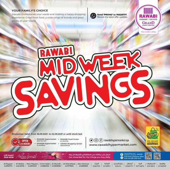 Rawabi Hypermarket Midweek Great Savings | Qatar Discounts