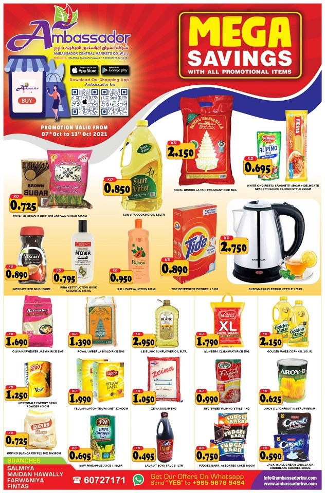 Ambassador Supermarket Mega Savings Offers | Kuwait Offers