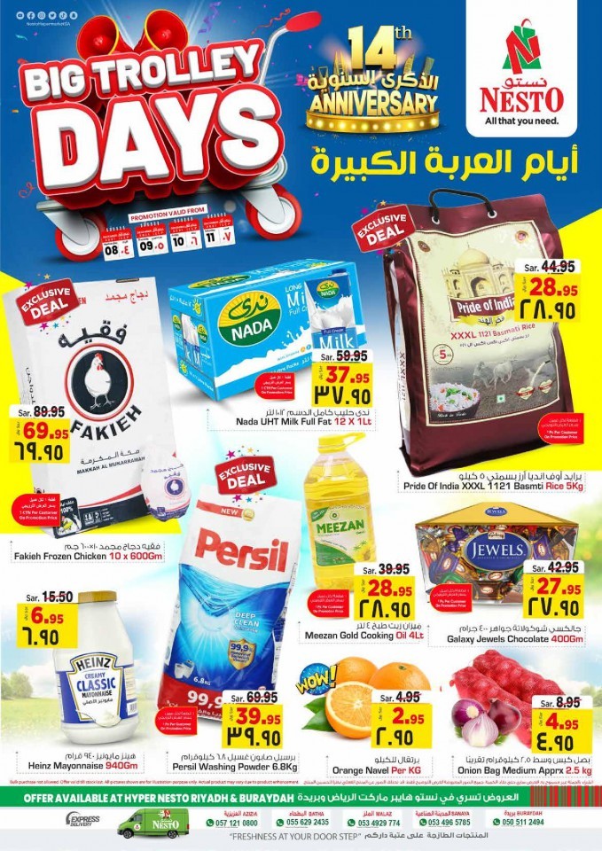 Nesto Riyadh & Buraydah Big Trolley Days Offers