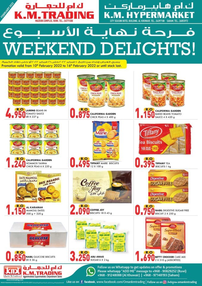 KM Trading Weekend Delights | 10-16 February 2022