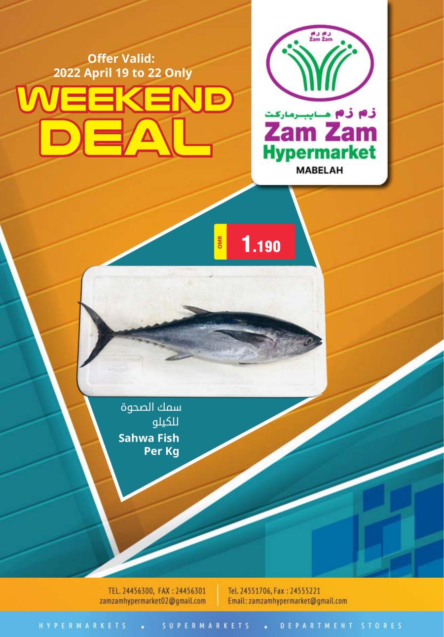 Zam Zam Hypermarket Weekend Offers 19-22 May 2022
