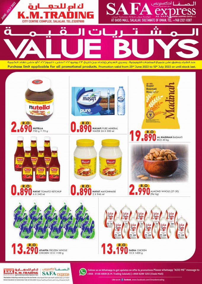KM Trading Salalah Value Buys Promotion | Oman Offers