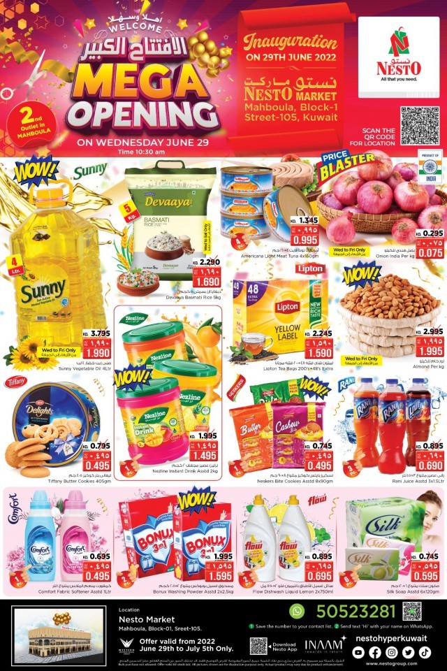 Nesto Market Mahboula Mega Opening Offers | Kuwait Offers