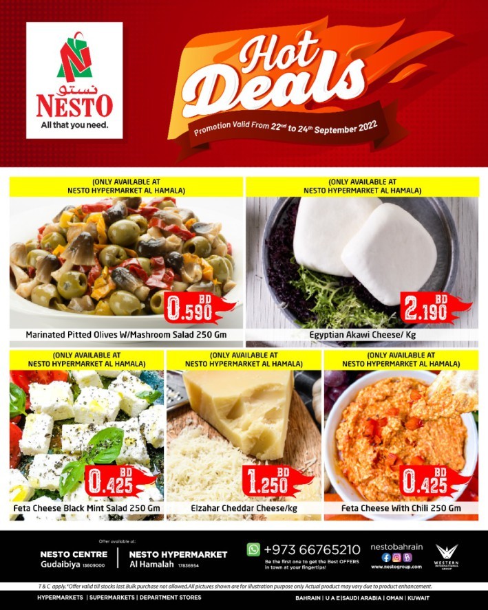 Nesto Hot Deals 22-24 September 2022 | Bahrain Food Deals