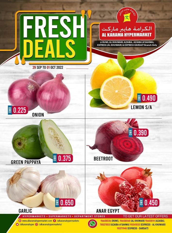 Al Karama Hypermarket Oman Great Fresh Deal Flyer