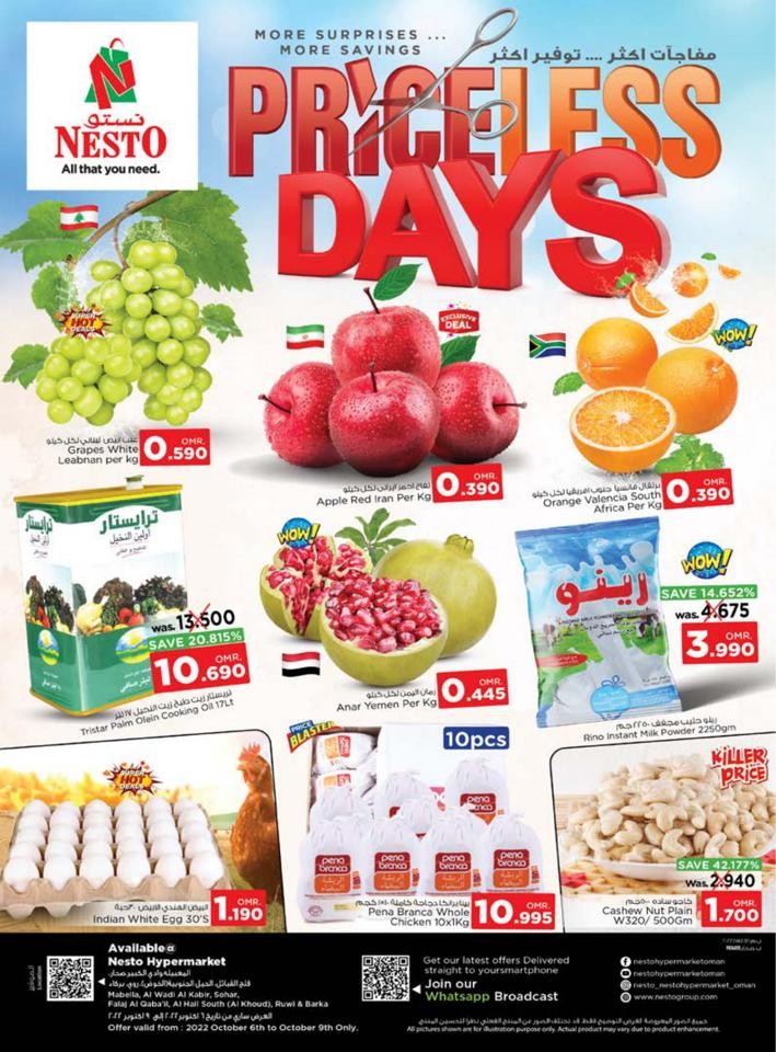 Nesto Priceless Days Promotion Flyer | Oman Nesto Offers