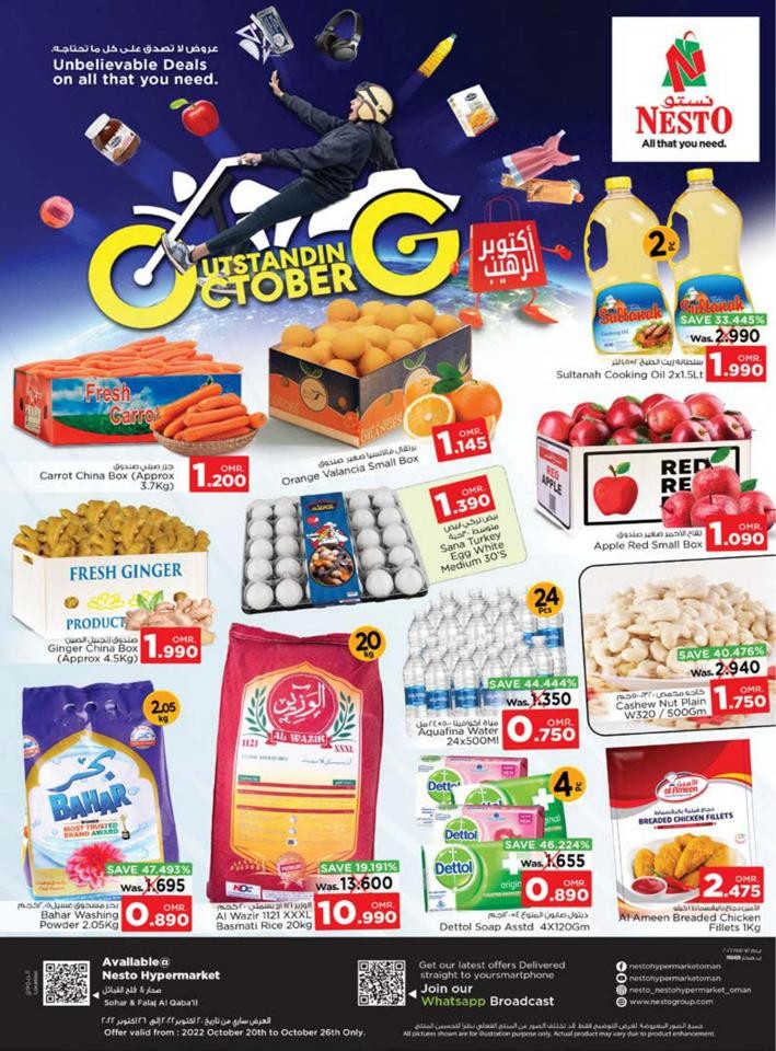 Nesto Outstanding October Offer Flyer | Sohar Nesto Offers