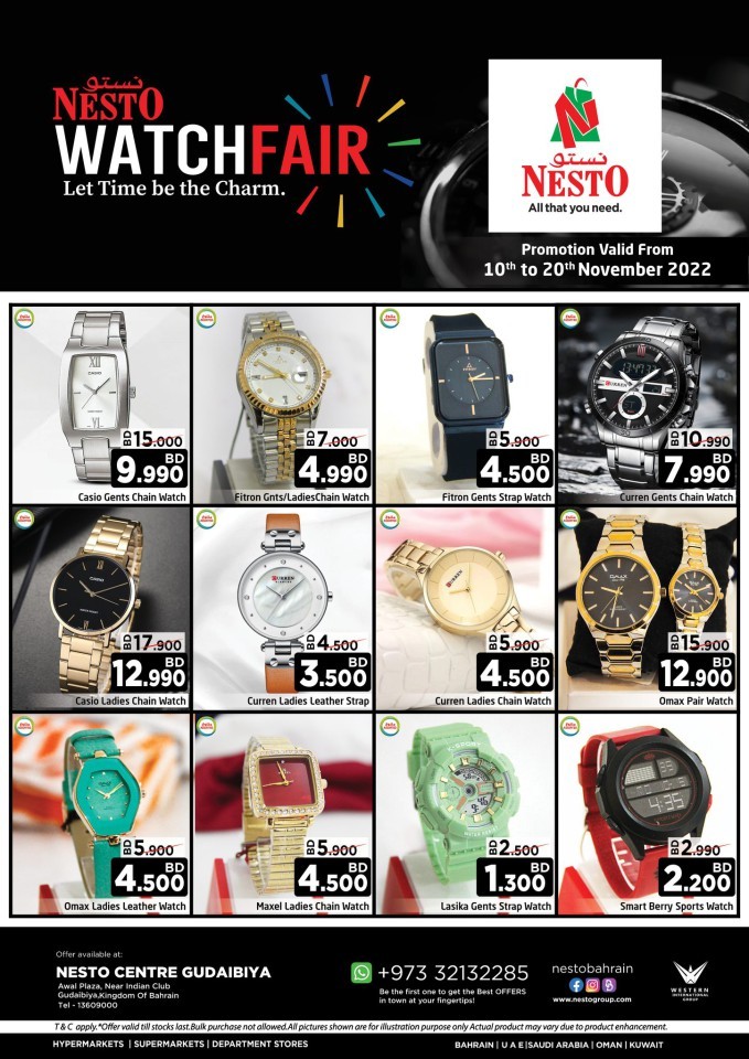Nesto Centre Watch Fair | Bahrain Best Deals