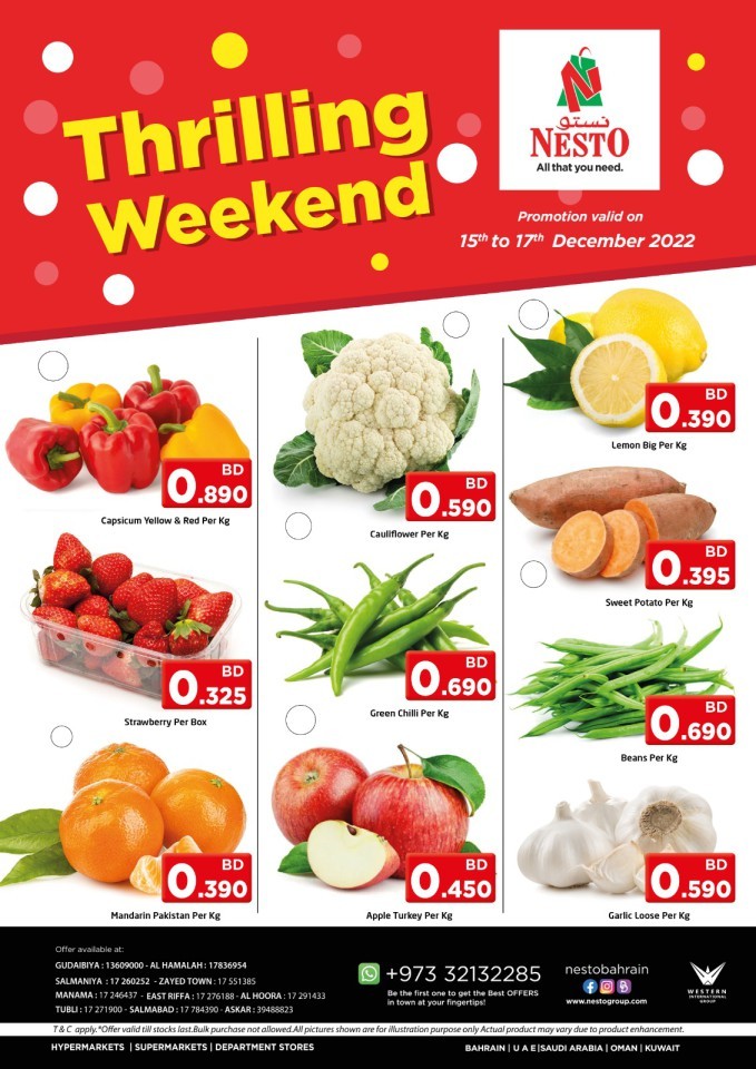 Nesto Thrilling Weekend Offer Flyer | Bahrain Offers Today