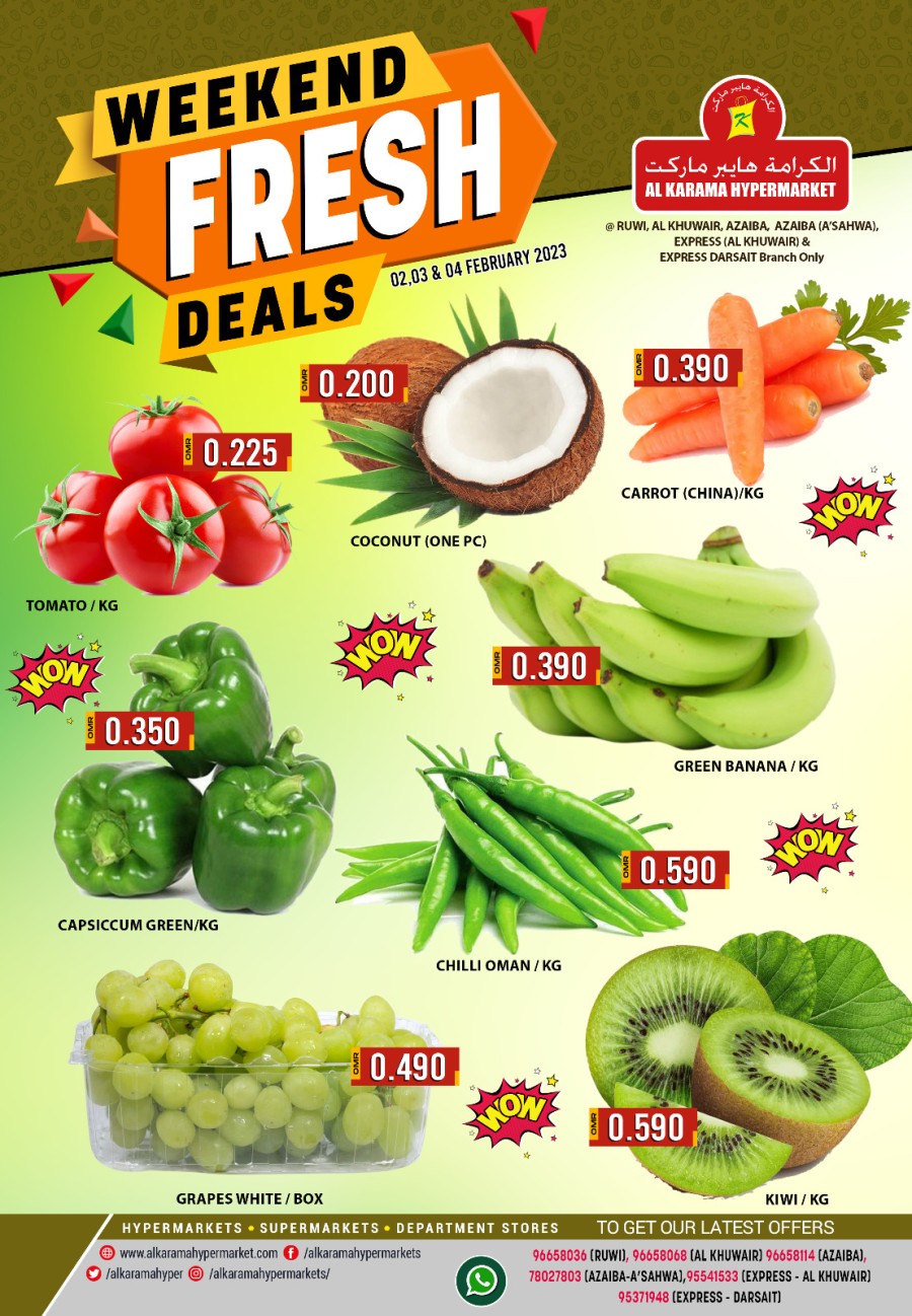 Al Karama Weekend Fresh Deal | Oman Offers Today