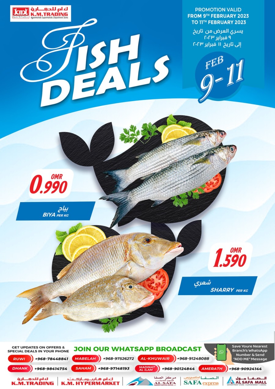 KM Trading & Hypermarket Fish Deals 9-11 February 2023
