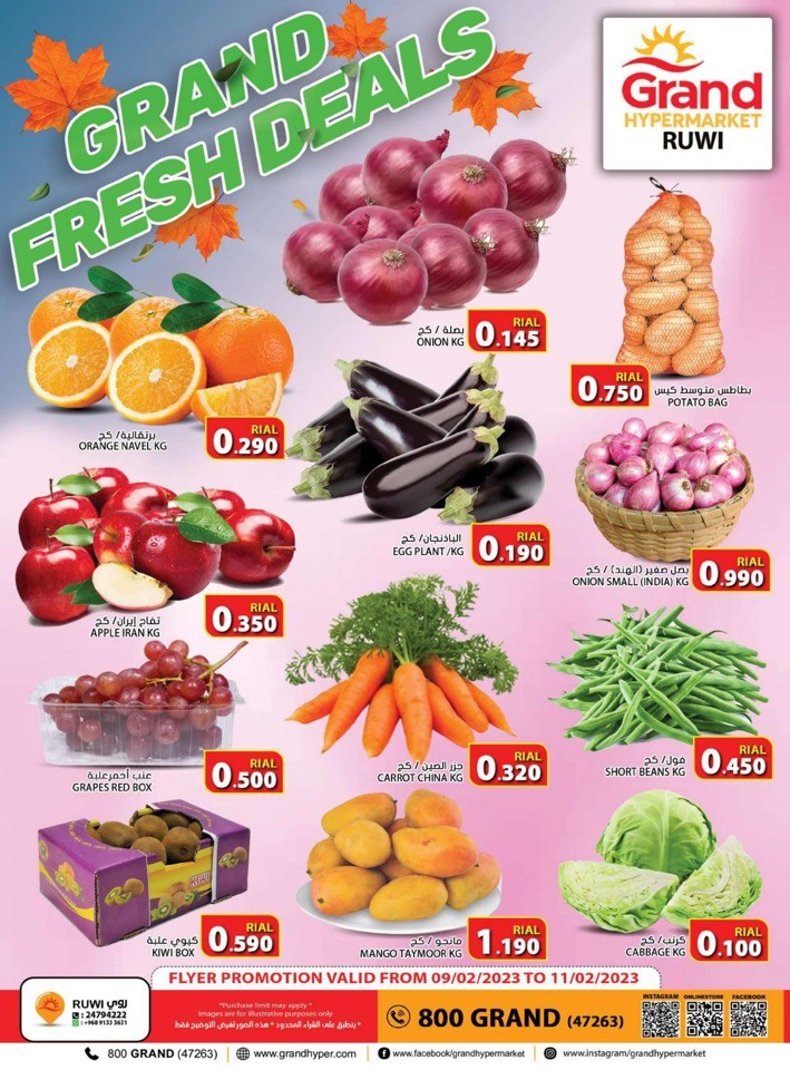 Grand Hypermarket Ruwi Grand Fresh Deal | Oman Offers Today