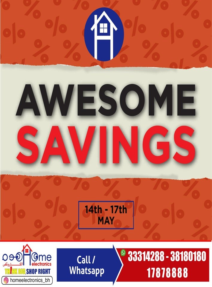 Home Electronics Awesome Savings Sale | Bahrain Sale Offers