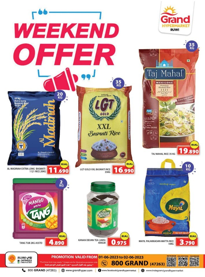 Grand Hypermarket Ruwi Weekend Shopping Offers