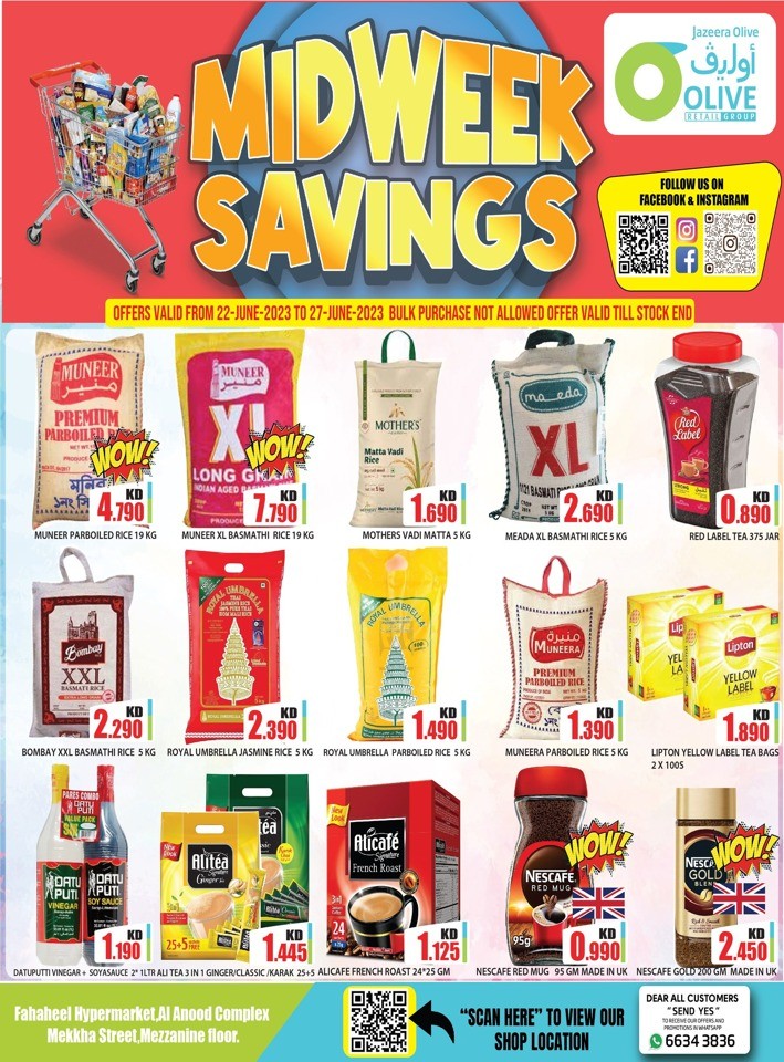 Olive Hypermarket Midweek Savings Sale | Kuwait Offers Today